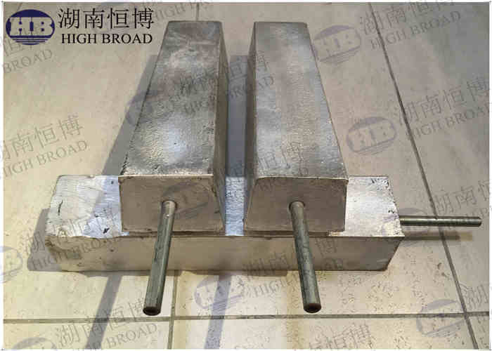 Aluminum cathodic protection anodes for sea platforms, ship hulls ...